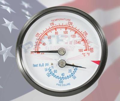 WESTWOOD H25-1 Boiler Tridicator Gauge. 2½ 1/4 Center back mount 3 ...