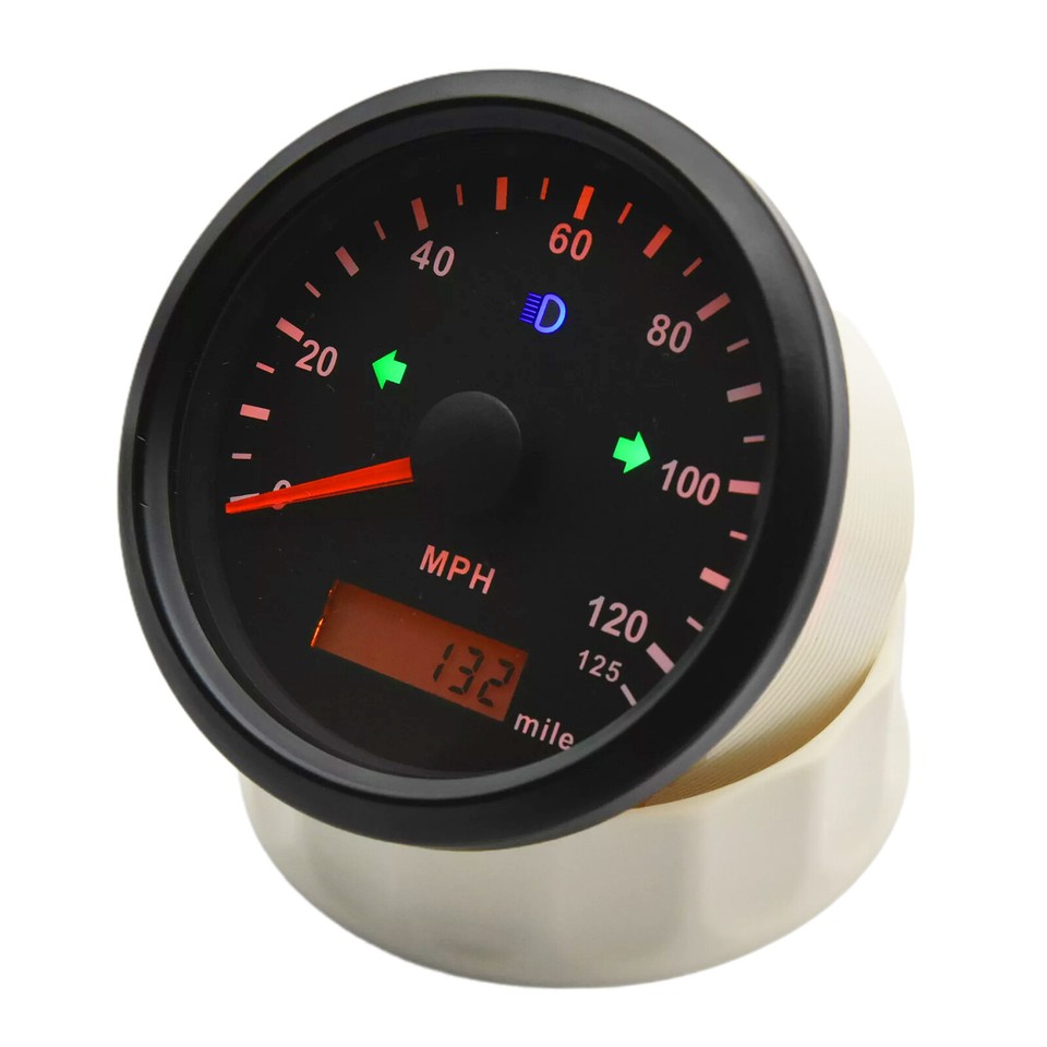 GPS Speedometer Odometer 125MPH Mileage Adjustable Overspeed Alarm for ...