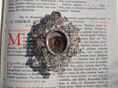 Christian silver filigree reliquary 1600s 1st class relic St. Ignatius ...