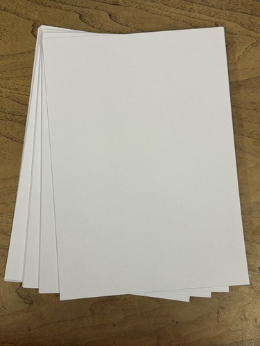 A2 A3 A4 A5 A6 White Recycled Card Stock Paper Blank Cardboard Plain ...
