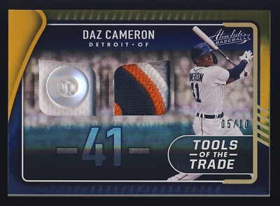 2022 MLB Panini Absolute 4 CLR Logo Patch Button Relic Combo Daz ...