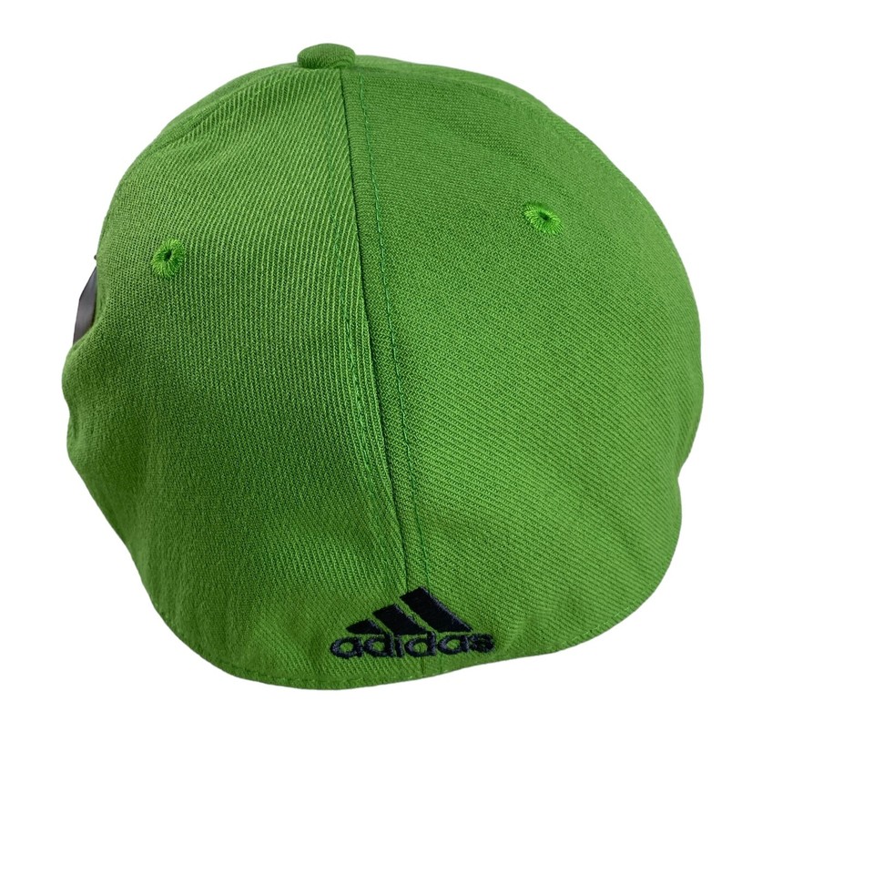 Adidas Seattle Sounders FC Hat Adult LG/XL Superflex Lime MLS Soccer ...