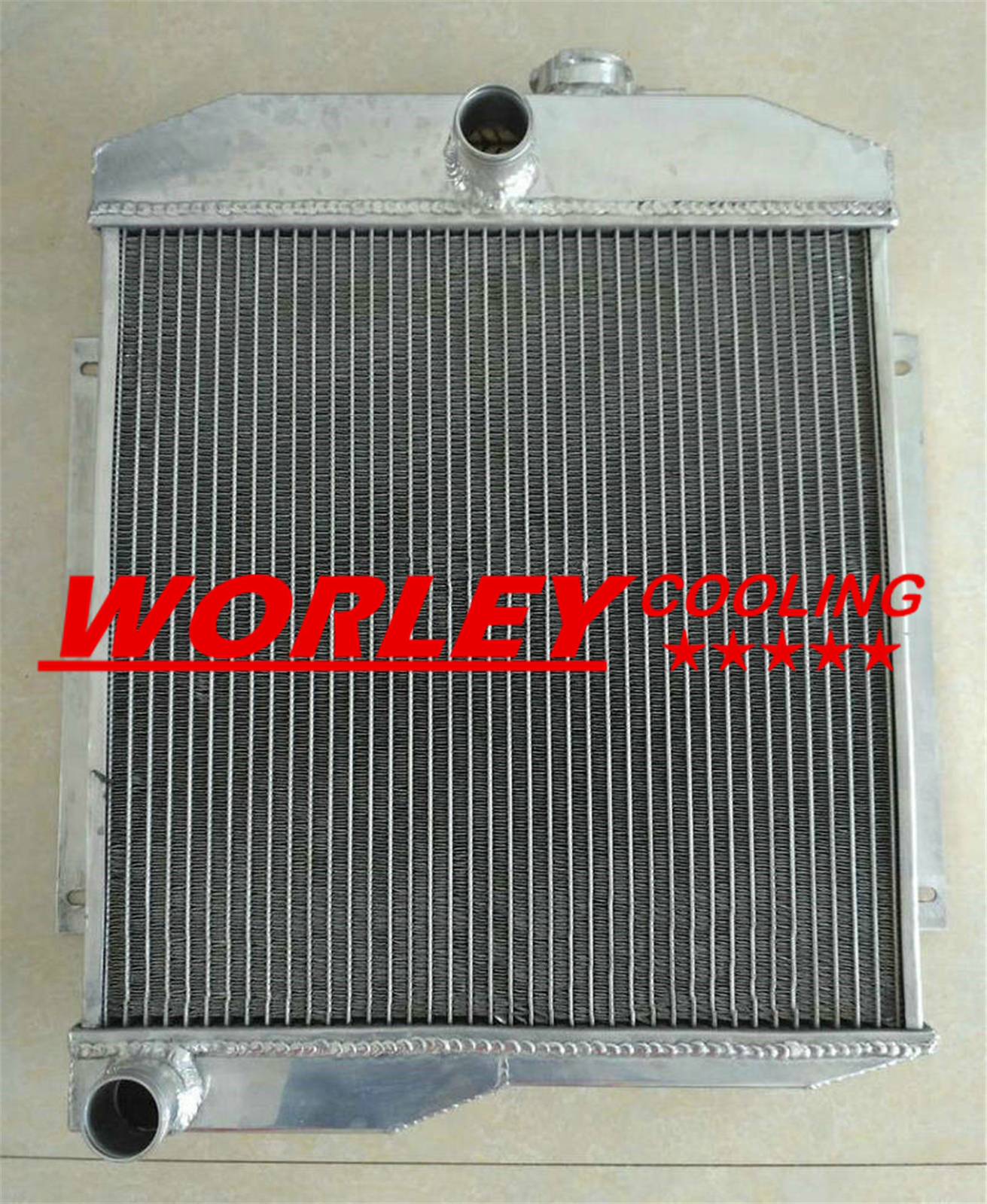 3ROW Aluminum radiator for Jeep CJ5 CJ6 DJ5 DJ6 2.2L petrol 1955-1971 ...