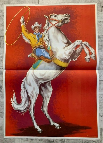Affiche Cirque Cow-Boy Western Lassot Revolver Zirkus Produktion ...