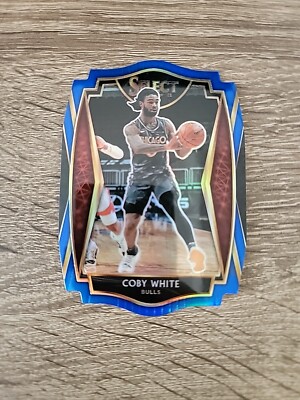 2020-21 Panini Select Blue Prizm Die Cut Coby White 8/249 Chicago Bulls ...