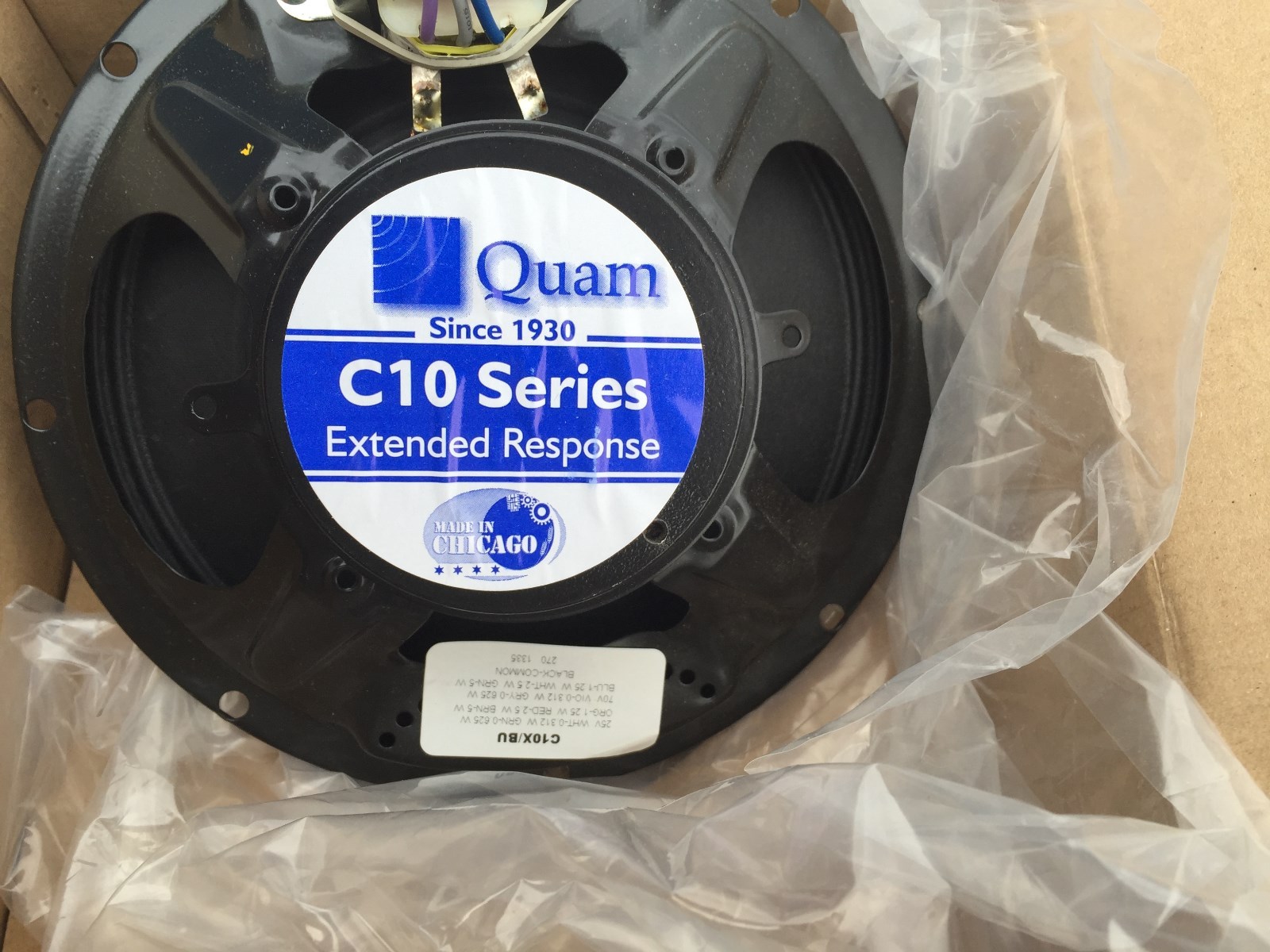 3 PCS. - QUAM C10X/BU LOUDSPEAKER - NEW | eBay
