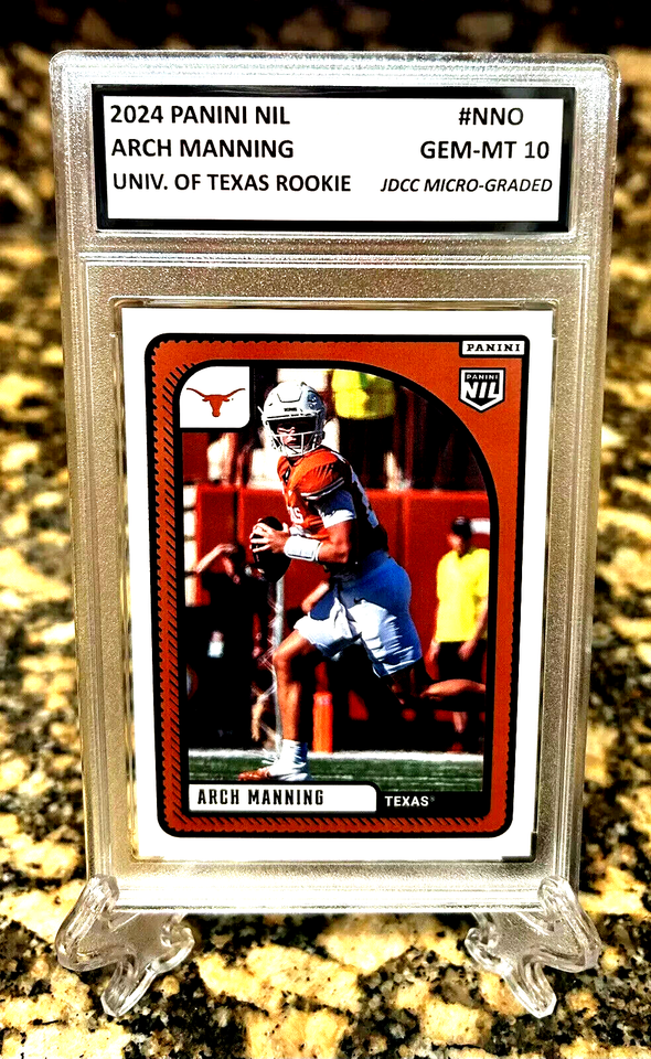ARCH MANNING TEXAS LONGHORNS 2024 Panini NIL GRADED GEM-MT 10 ROOKIE ...