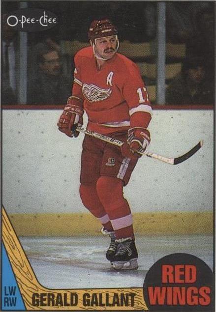 1987-88 O-Pee-Chee - Gerard Gallant #67 Name Misspelled as Gerald (RC ...
