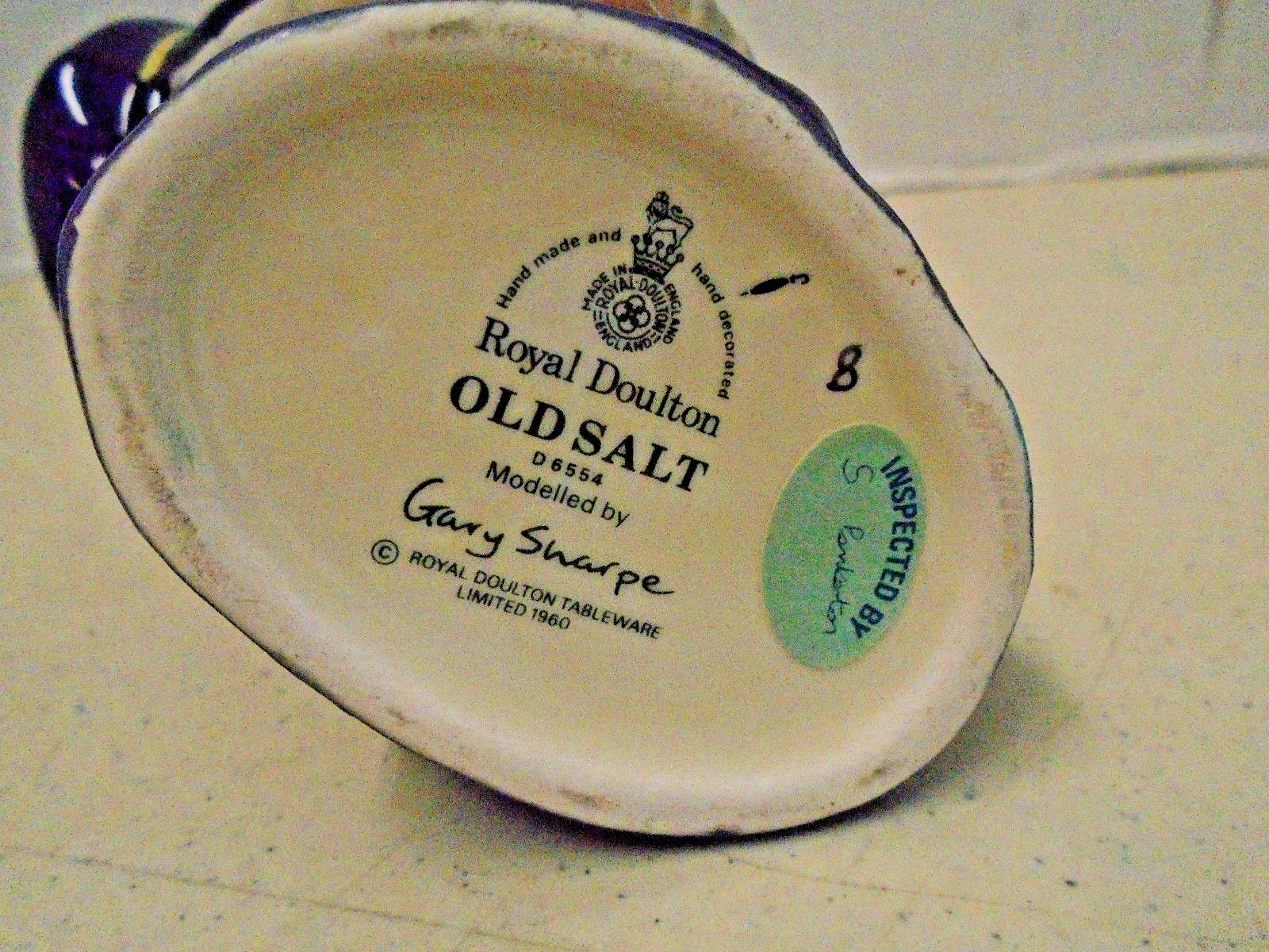 Royal Doulton Toby Jug Old Salt Made in England D 6554 1960 Gary Sharpe ...