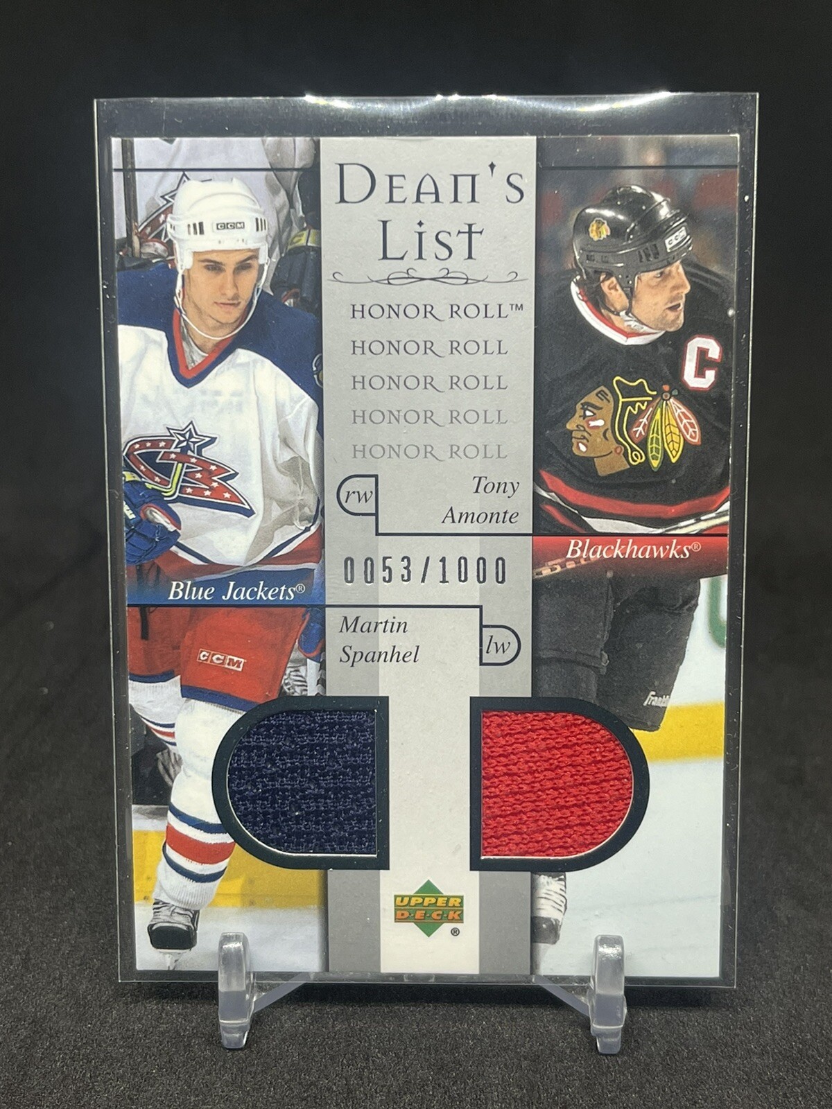 Martin Spanhel / Tony Amonte 2002-03 Upper Deck Honor Roll Dean’s List ...