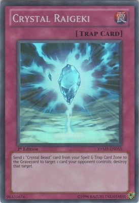 Crystal Raigeki - RYMP-EN055 - Super Rare - 1st Edition x1 - Near Mint ...