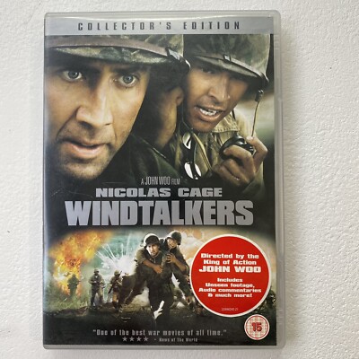 Windtalkers DVD (2003) Nicolas Cage, Woo (DIR) cert 15 | eBay