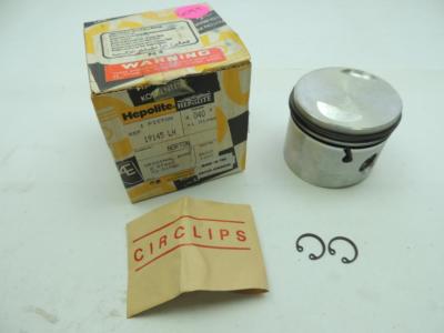 19145 NOS Hepolite L/H Piston With Circlips Rings .040 Norton W6099 | eBay