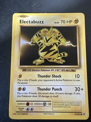Pokémon Card TCG Electabuzz 2016 XY Evolutions 41/108 | eBay
