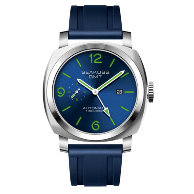 SEAKOSS 10ATM 1963 GMT Diving Super Luminous Calendar Automatic ...