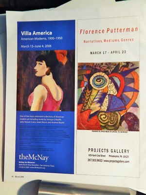 FLORENCE PUTTERMAN ART PIECE VTG ORIG 2006 ADVERTISEMENT | eBay