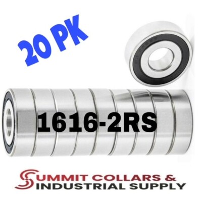 (20 PK) 1616-2RS SEALED BALL BEARING 1/2 ID X 1-1/8 OD X 3/8 WIDE | eBay