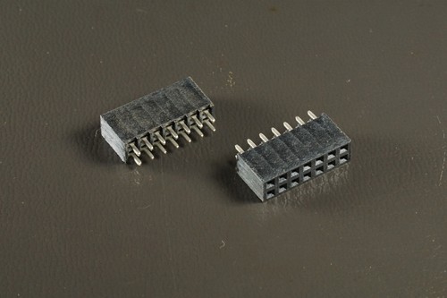 Lot of 2 SSQ-107-01-S-D Samtec Connector Socket Strip 14 Pos 2.54mm ...