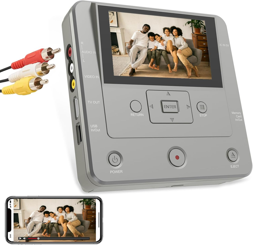 VHS to Digital Converter, DVD Recorder for TV Recording, Vhs/Vcr ...