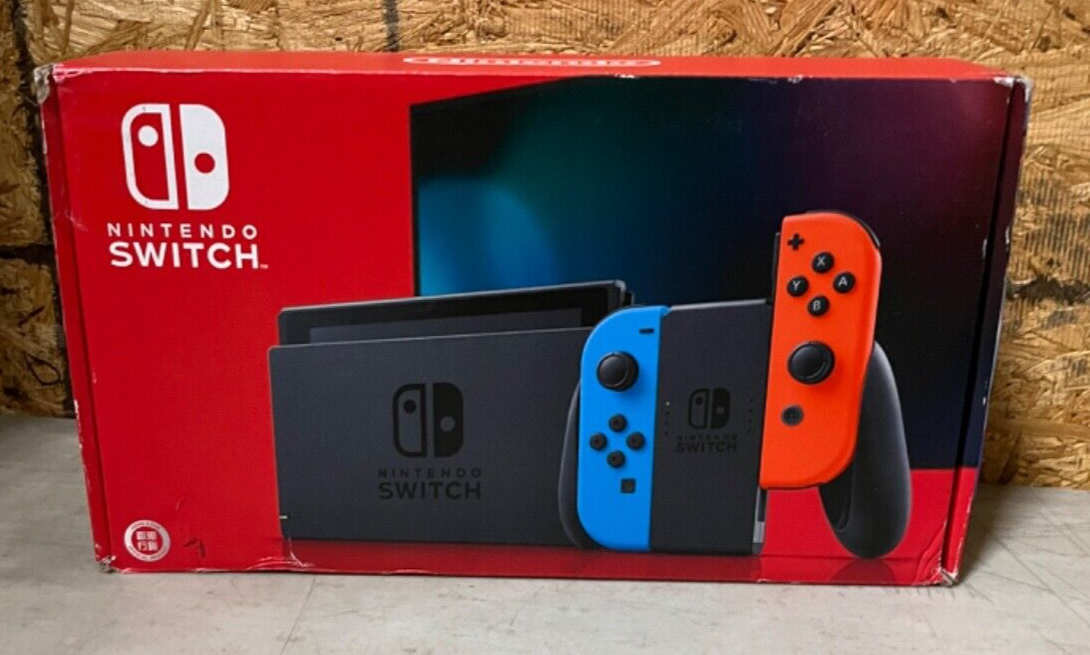 Nintendo Switch Game Console Red & Blue Joy Cons International Hong ...