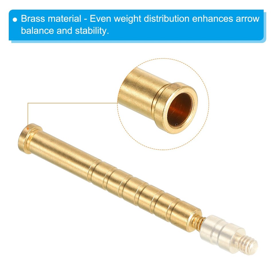 150 Grain Archery Arrow Brass Insert, 16 Packs Insert Screw Copper ...