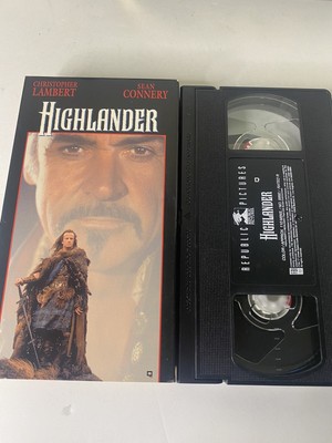 Highlander VHS 1986, 1993 Release Sean Connery | eBay