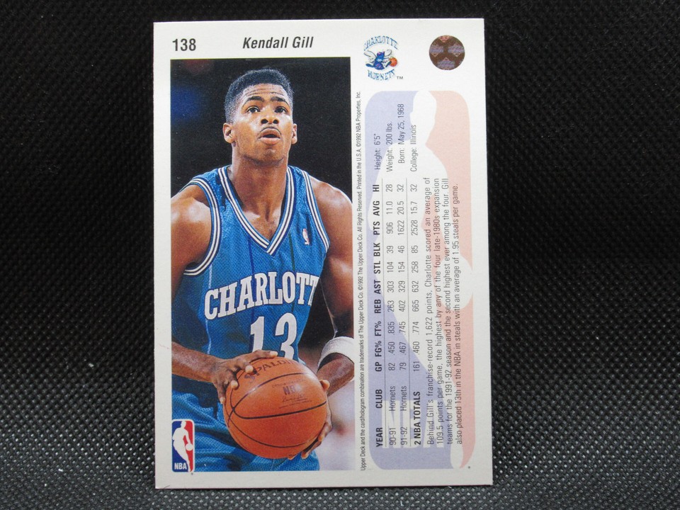 1992-1993 Upper Deck Basketball #138 Kendall Gill | eBay