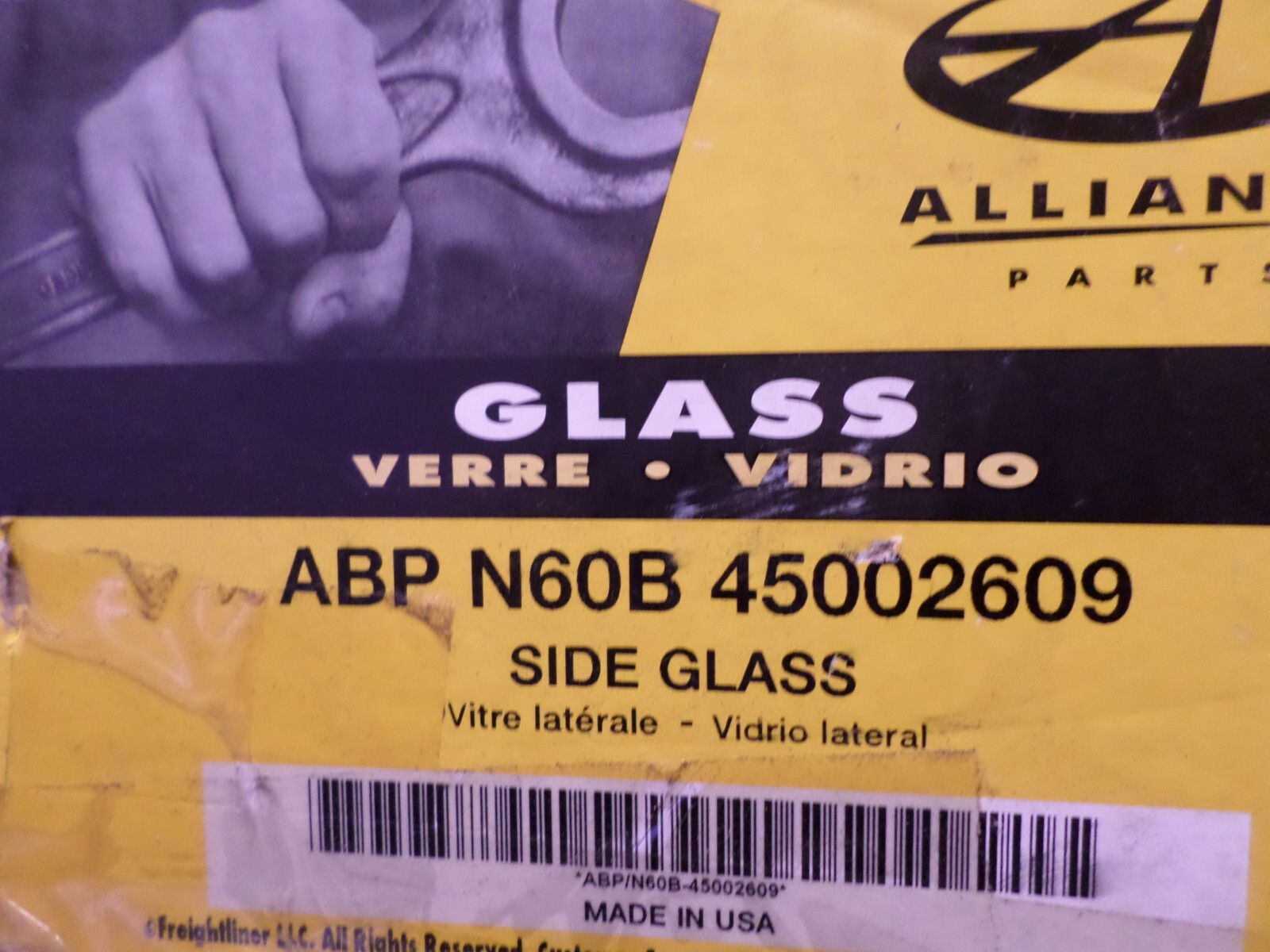 ABP N60B 45002609 Thomas Bus Side Window Tinted Glass 25-1/4 x 12-15/16 ...