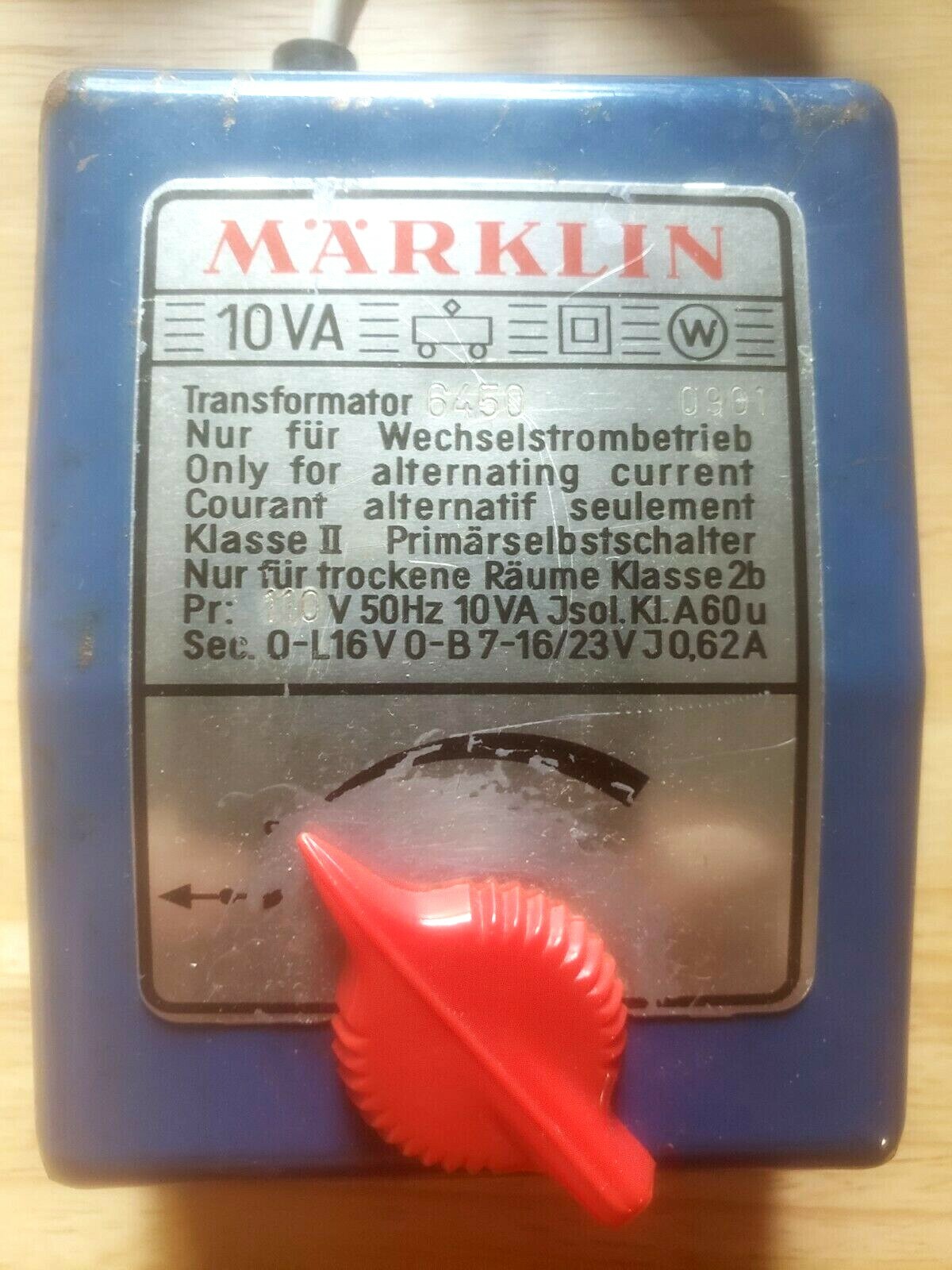 H0 - Marklin 6150 Vintage Blue Transformer 110v for sale online | eBay