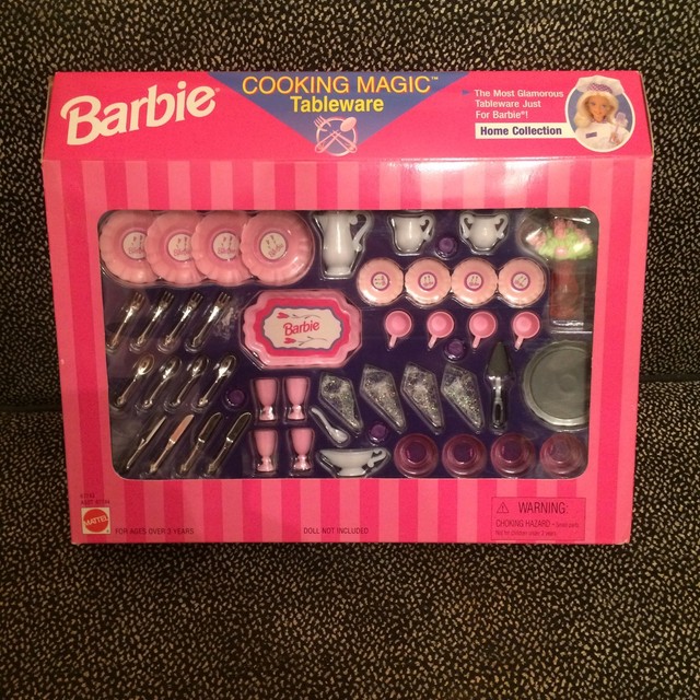 Barbie Cooking Magic Tableware Home Collection Mattel #67743 for sale ...