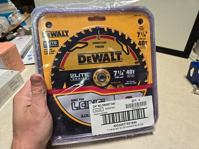 LOT OF 5 SEALED Dewalt DWAW71440 Elite Series Finish Carbide Blade 7-1/ ...