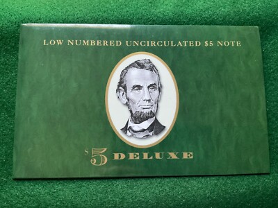 Low Serial Numbered Uncirculated $5 Note - T13 | eBay