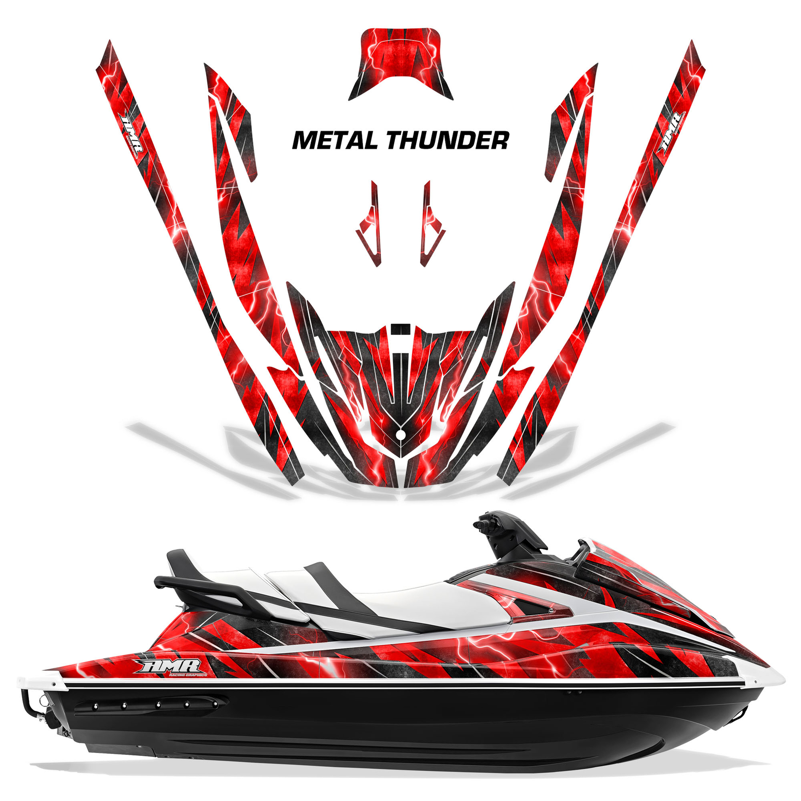 第一ネット AMR Racing Jet Ski Graphics kit Sticker Decal Compatible with ...