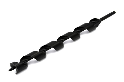 WoodOwl 1/2” x 18” Deep Cut Utility Auger Bit Single Flute PTFE Coated ...