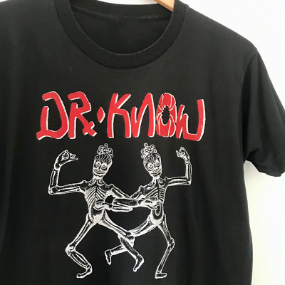 Vtg Dr. Know Band Music Tour Heavy Cotton Black Full Size Shirt For Men ...