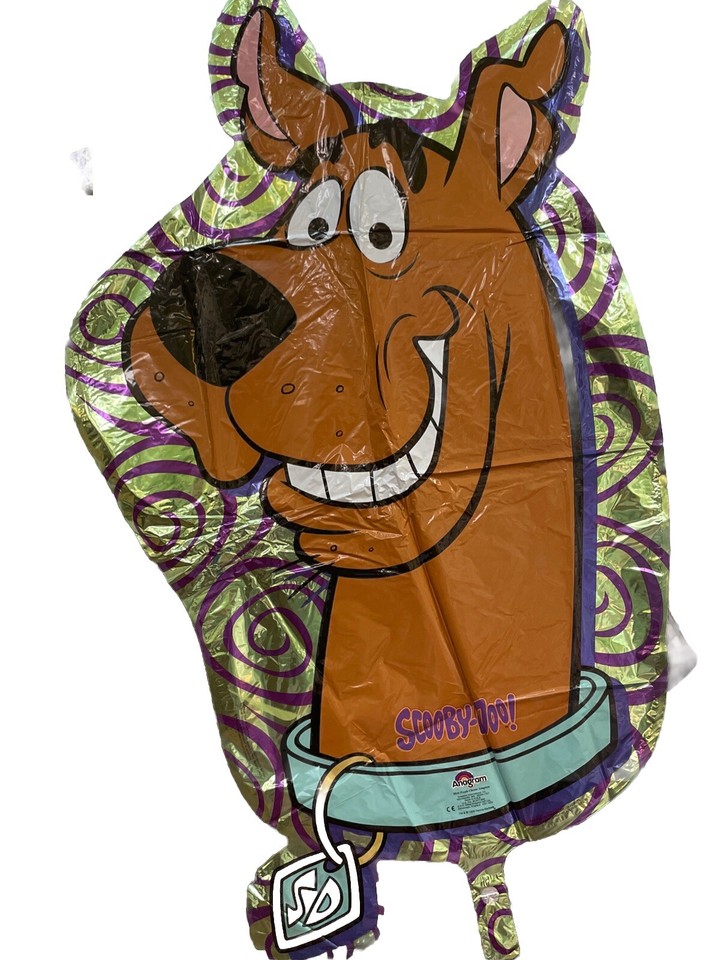 Anagram Vintage 1998 Mylar Balloon Scooby Doo Head Oversized 34" x 21 ...