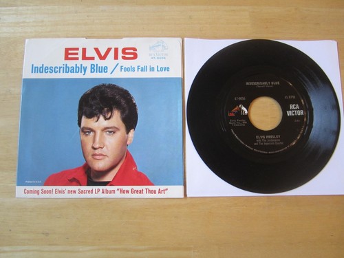 Elvis 45rpm record & Picture Sleeve, Indescribably Blue, RCA # 47-9056 ...