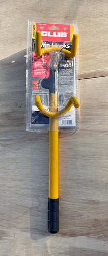 THE CLUB 3000 Twin Hooks Steering Wheel Lock Anti-Thief Device Black ...