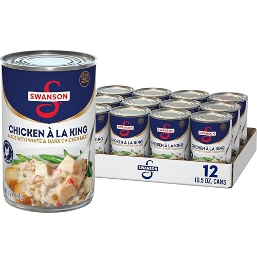 Swanson Canned Chicken a la King 10.5 oz - 12 Cans Bulk Pack for Meal ...