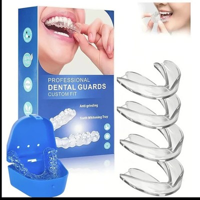 4X 2 sizes Mouth Guard Teeth Grinding Guard Dental Night Guard Custom ...