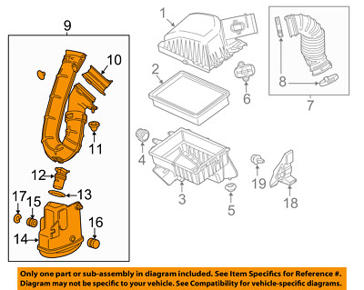 Automotive GM OEM Air Cleaner Intake-Duct Tube Hose Adapter 25147235 ...