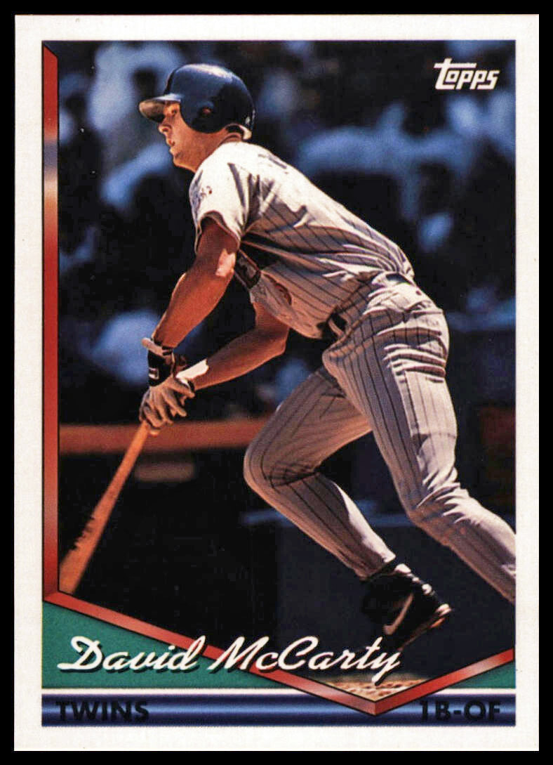 1994 Topps #156 David McCarty VAR [No Print Code] Minnesota Twins NM-MT ...