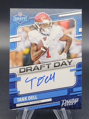 Tank Dell 2023 Panini Prestige SP RC Draft Day On Card Auto Autograph # ...