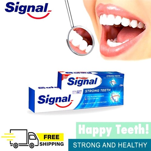 Signal Strong Teeth Whitening Toothpaste oral Protection Clean Fresh ...