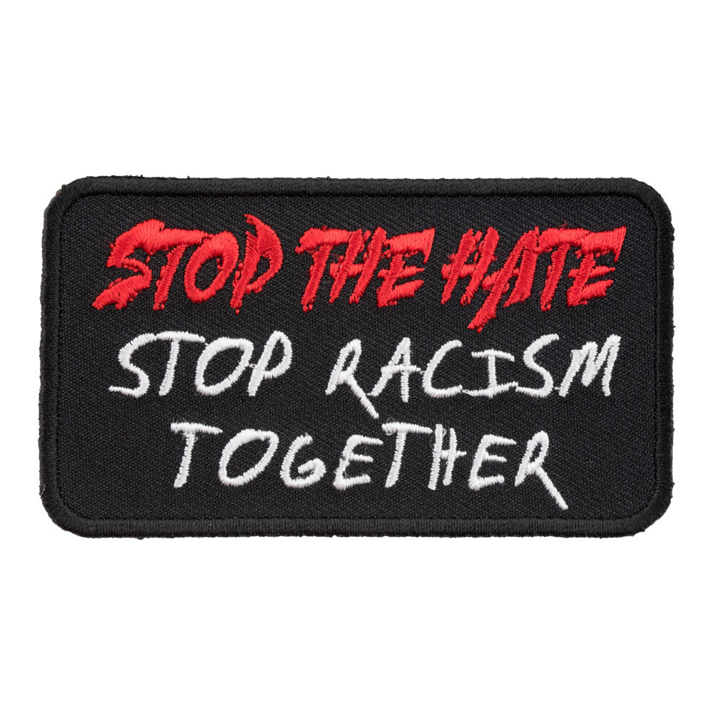 Stop The Hate Stop Racism Patch, Social Injustice Patches | eBay