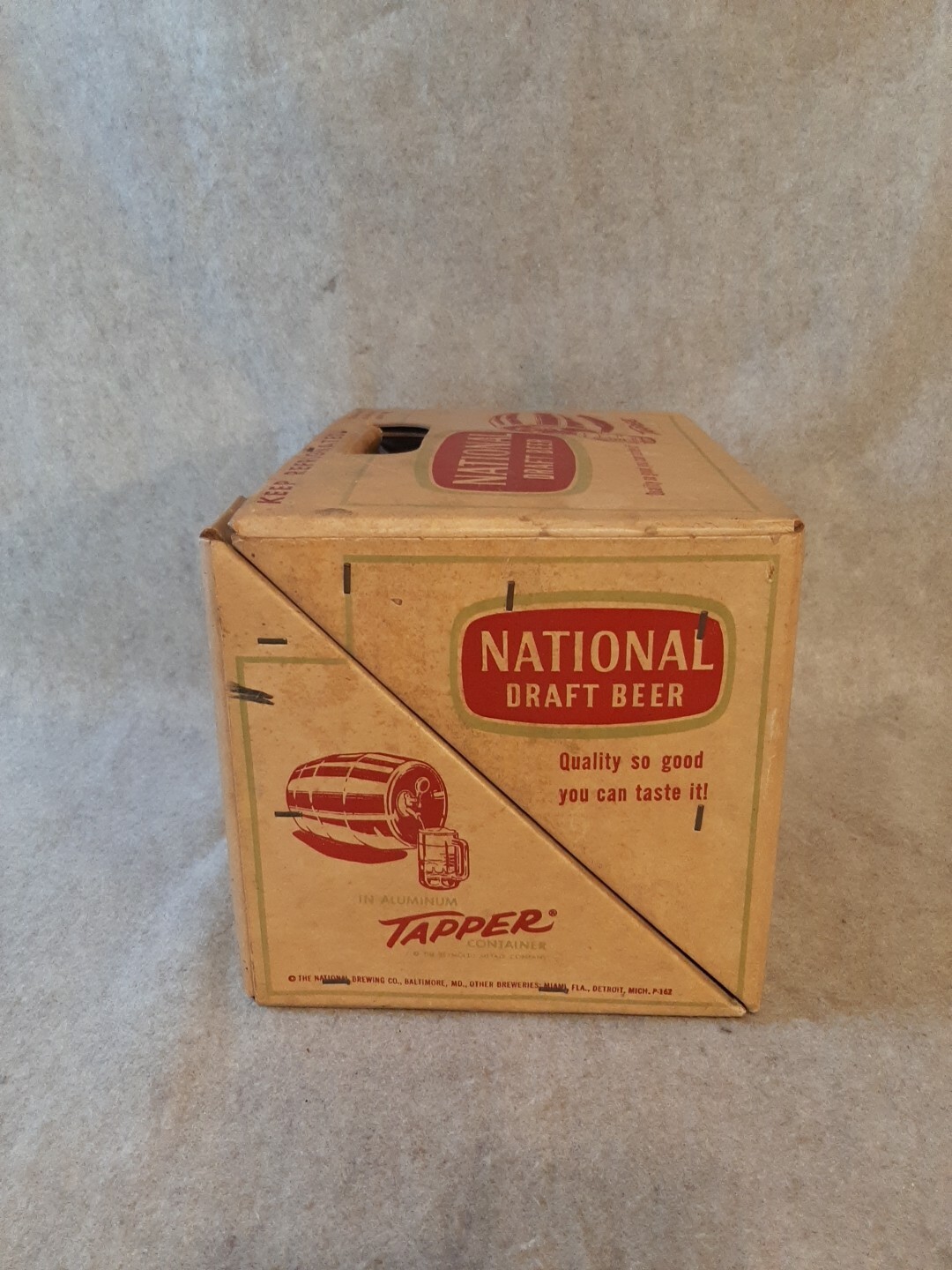 Vintage National Draft Beer Box & Can National Bohemian Baltimore MD ...