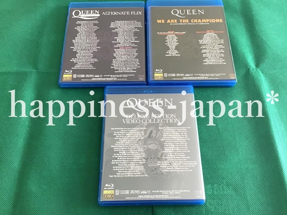 Queen Alternate Flix Deluxe Edition Video Collection Blu-ray 3 Title 4 Discs Set | eBay