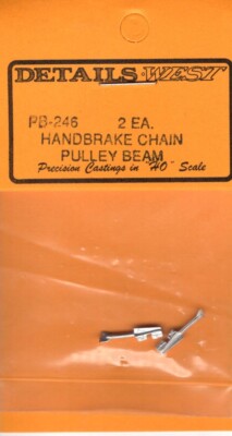 HO Scale Details West PB-246 2 Ea. Handbrake Chain Pulley Beam | eBay