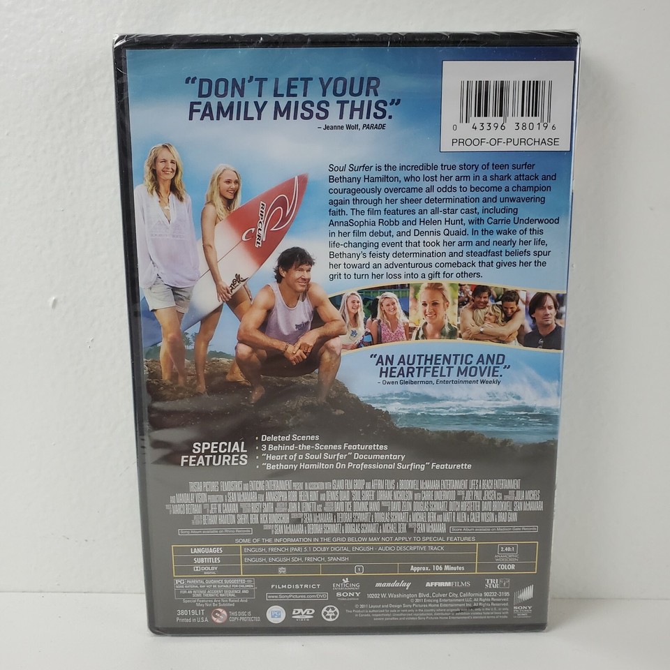 Soul Surfer (DVD, 2011) NEW 43396380196 | eBay