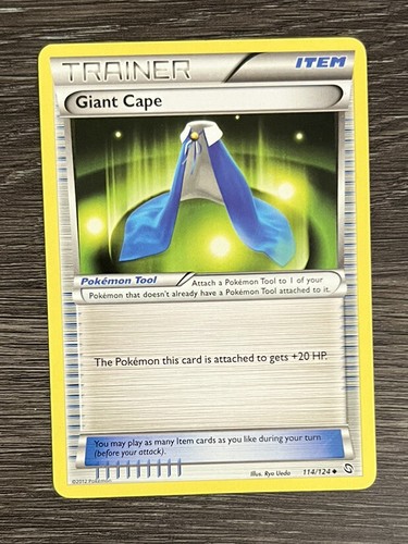 Giant Cape 114/124 - Dragons Exalted - Uncommon - Pokemon Card TCG - LP ...